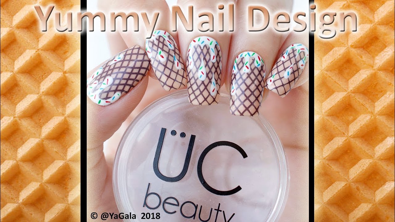 Yummy nails / «Вкусный» стэмпинг дизайн - YouTube