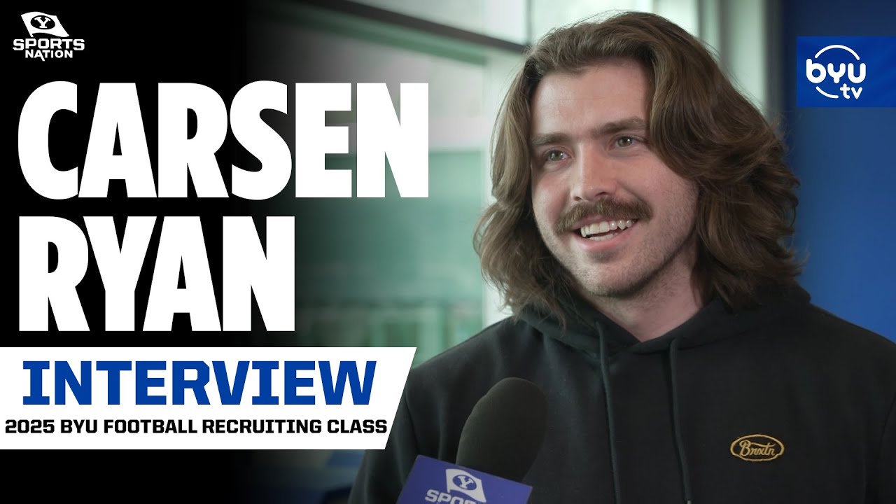 Carsen Ryan on BYU Football Spring Practices, Acclimating to BYU, and ...