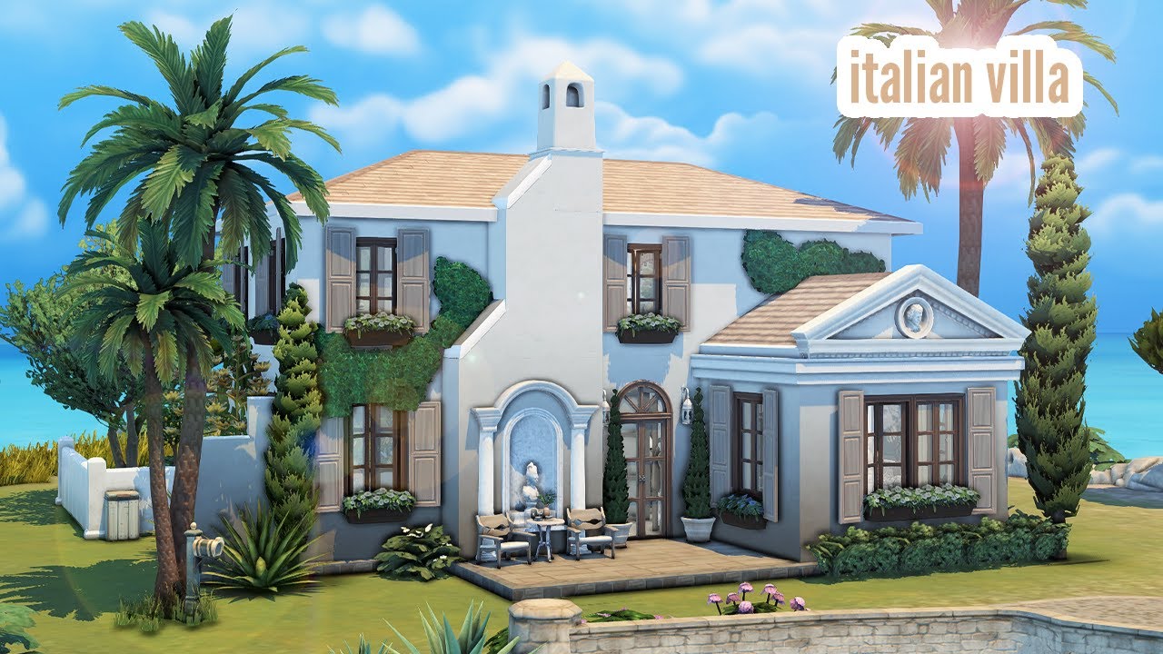italian villa \\ The Sims 4 speed build - YouTube