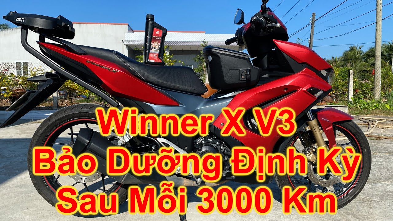 Honda Winner X V3 - Bảo Dưỡng Định Kỳ Sau Mỗi 3000 Km (2024) - YouTube