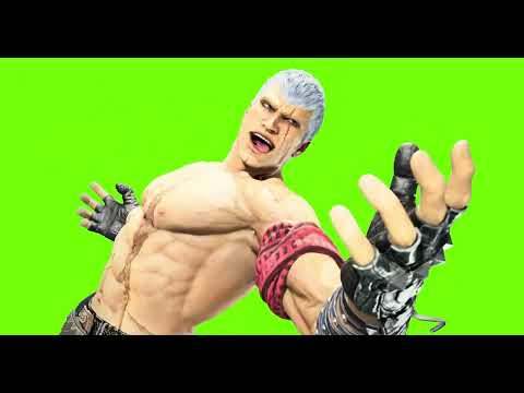 Bryan Fury Green Screen 4K 60FPS (Tekken 8)