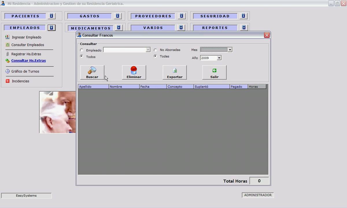 Software Residencia Geriatrica - Empleado Resumen - YouTube