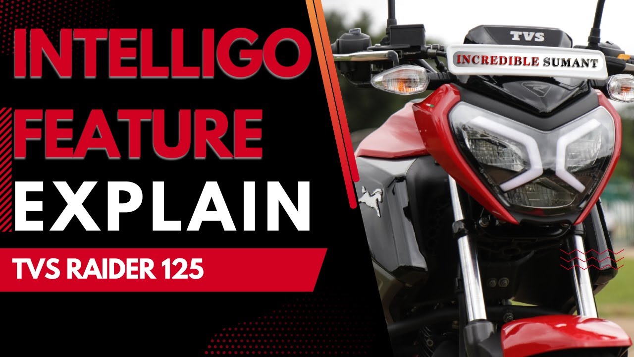 New Tvs Raider 125 Intelligo Features Full Details Live Demo | Power ...