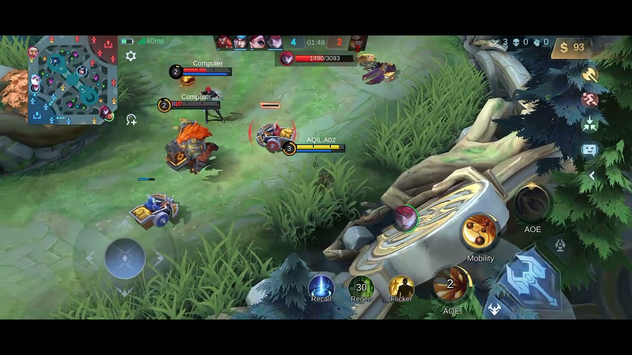 4 mins later in battle (offline mode) #mlbb - YouTube