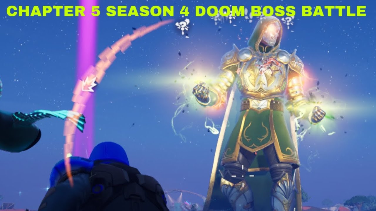 Fortnite Doctor Doom Boss Fight Full Event - YouTube