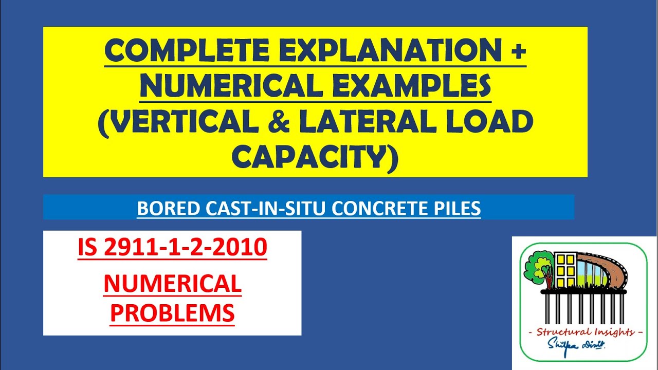 Vertical load capacity IS 2911 1 2 2010 - YouTube