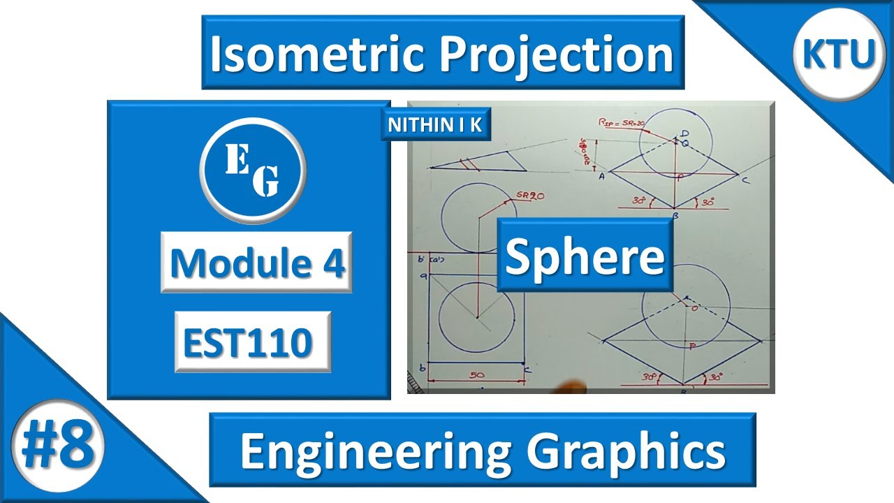 Isometric Projection Sphere 8 KTU Engineering Graphics YouTube isometric-projection-sphere-8-ktu-engineering-graphics-youtube