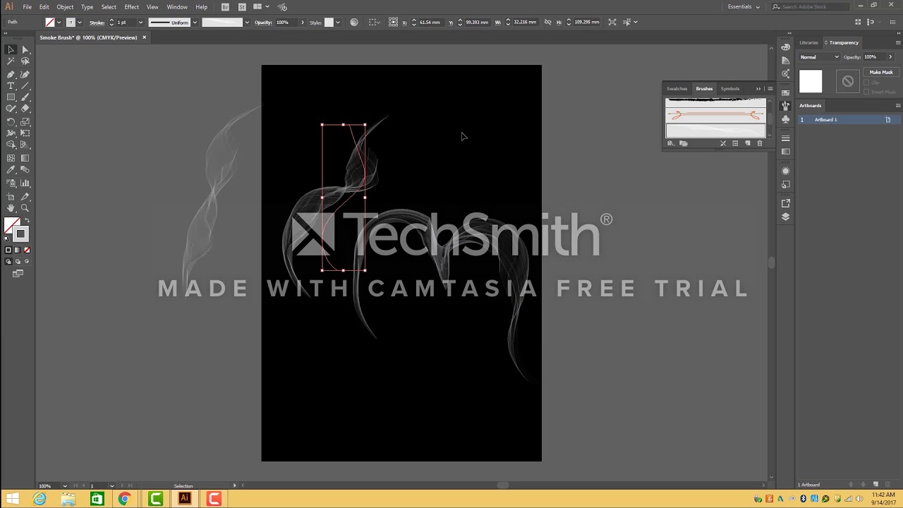 Smoke brush tutorial on illustrator - YouTube