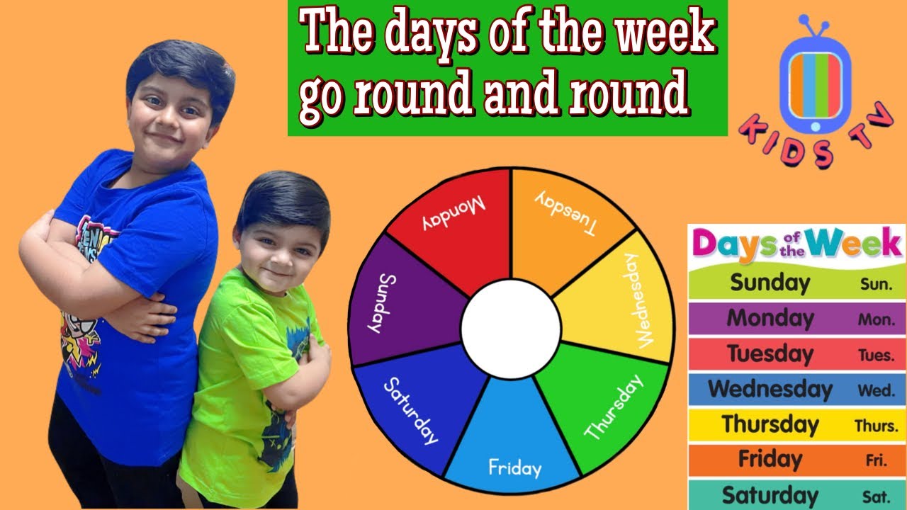 Days of the week || days of the week go round and round || kids tv ca ...