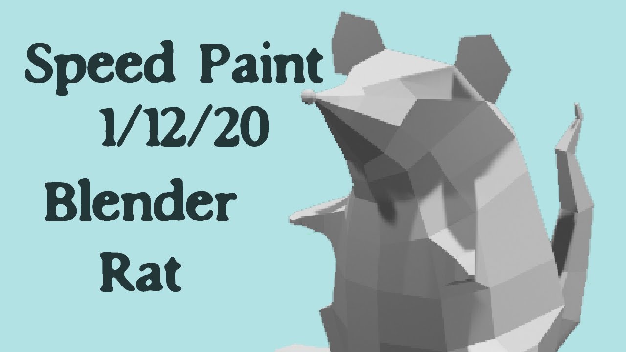 Blender Rat Speed Paint - YouTube