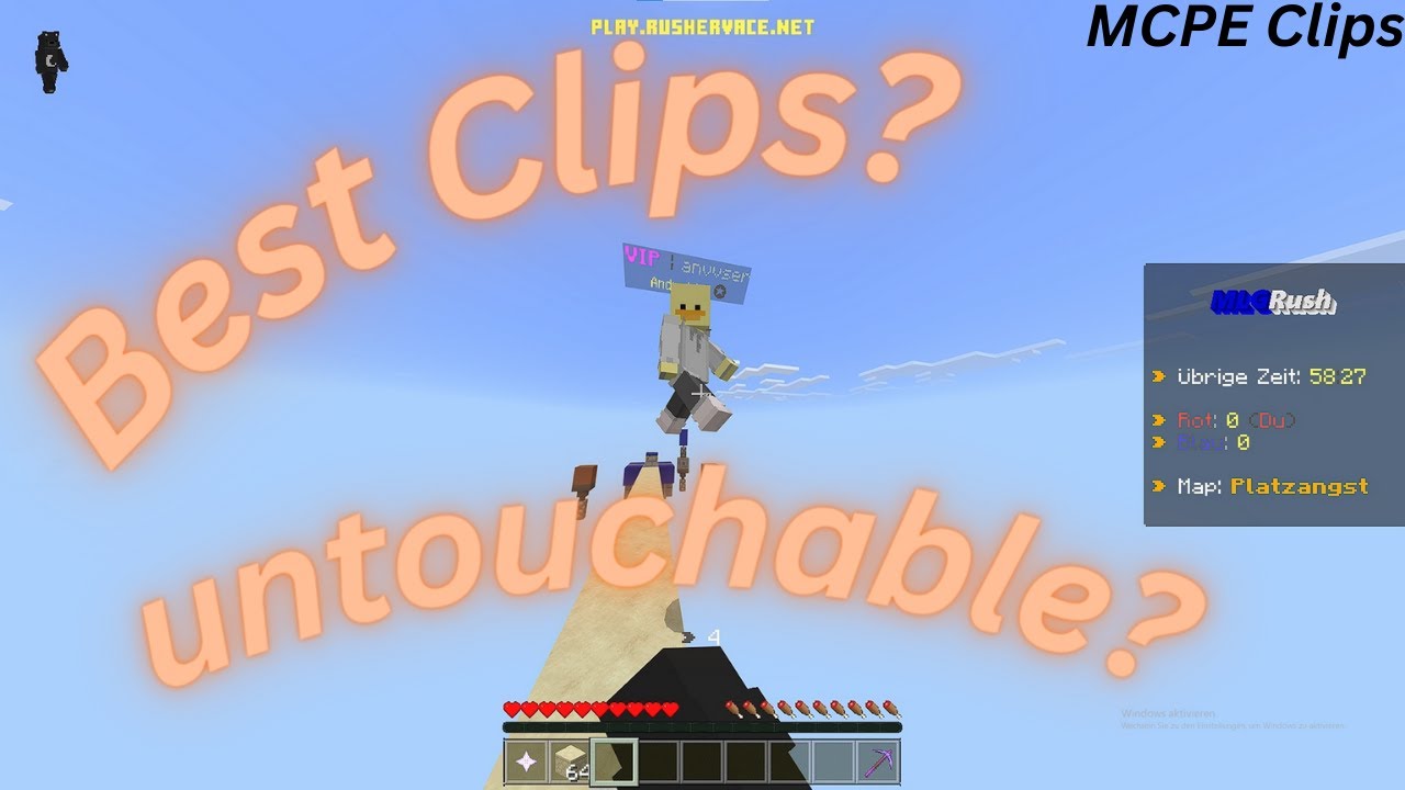 My Best MCPE Clips??- Gun is untouchable!! - YouTube