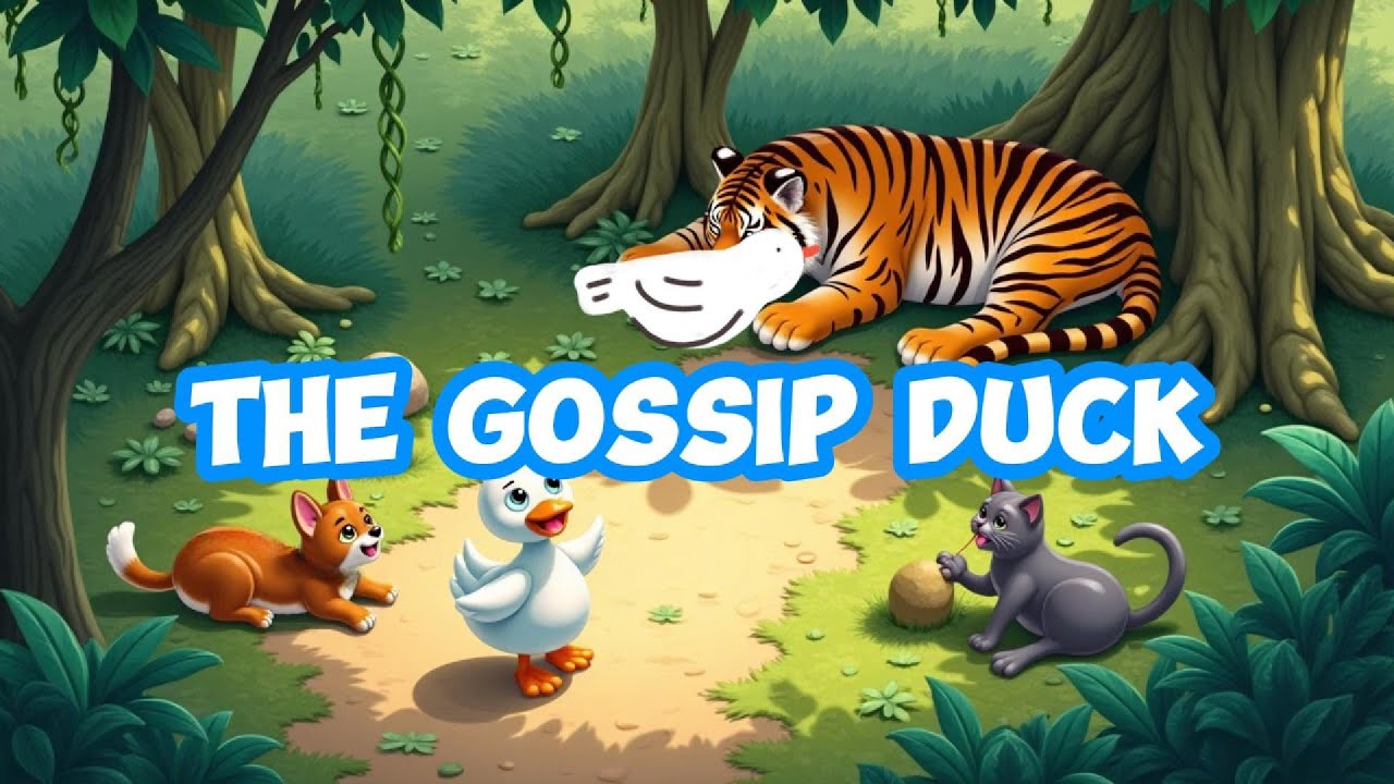 The Gossip Duck | Fable Story telling | Moral Story For Kids | Short ...