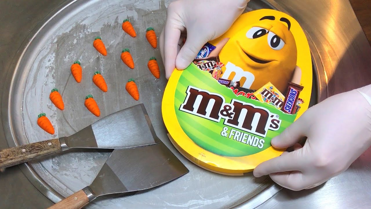 m&m Ice Cream Rolls (Easter Edition) | how to make mms to delicious Ice ...
