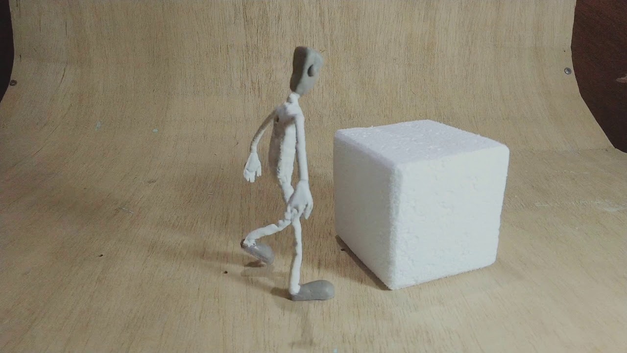 Animação do boneco caminhando e levantando um peso - YouTube