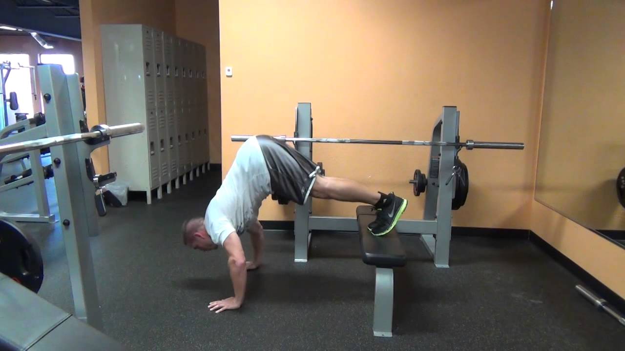 How to do a Floor V Press with Bench - YouTube