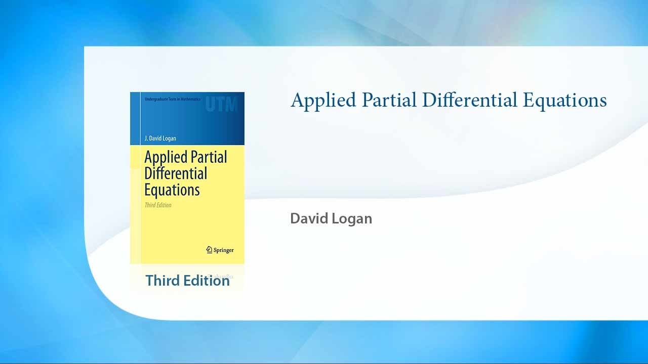 Applied Partial Differential Equations - YouTube