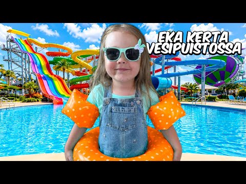Vein Nanun ekaa kertaa vesihuvipuistoon😁