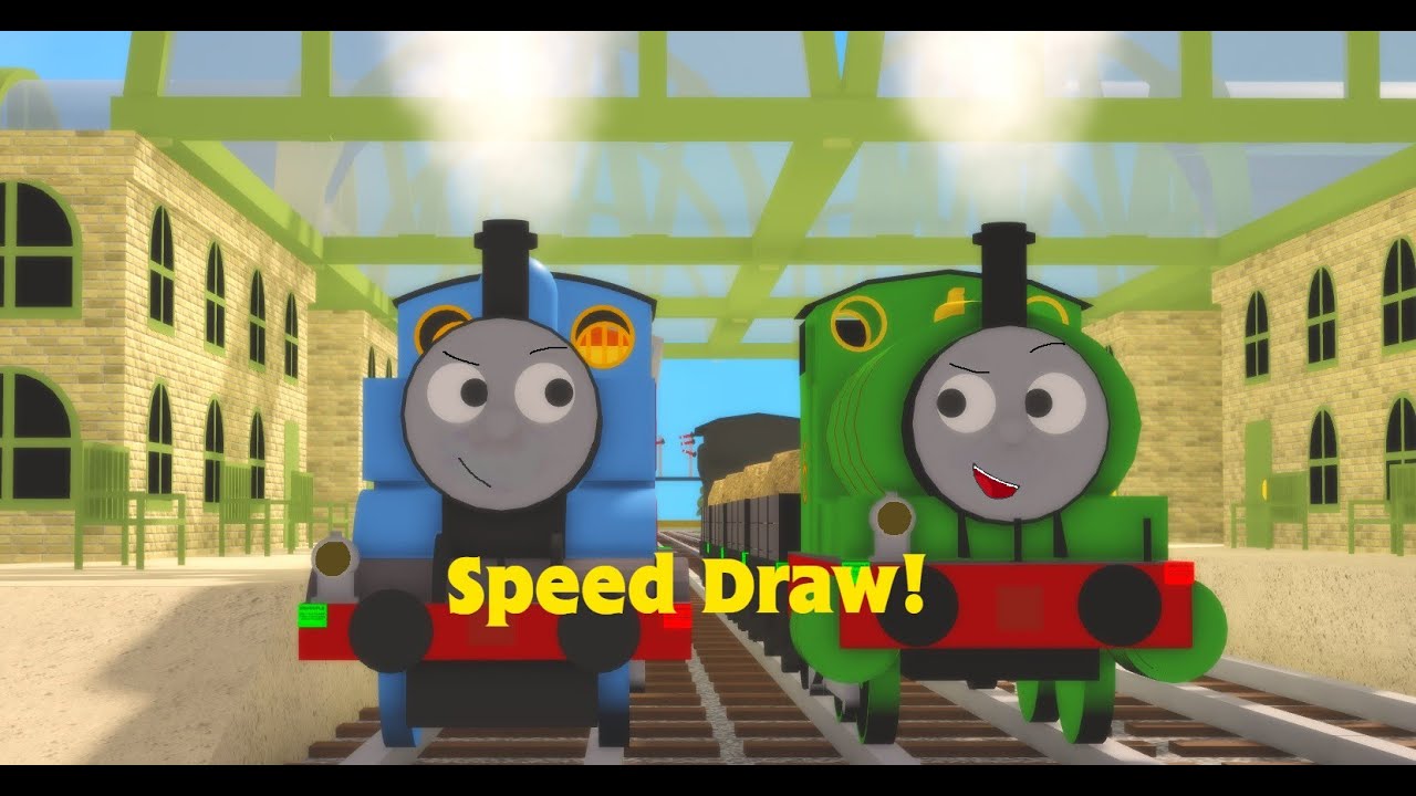 Thomas & Percy Speed Draw - YouTube
