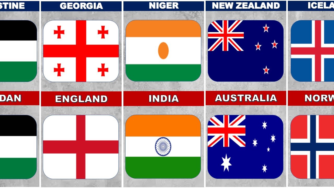 Similar Flags of Different Countries | Mr Comparison - YouTube