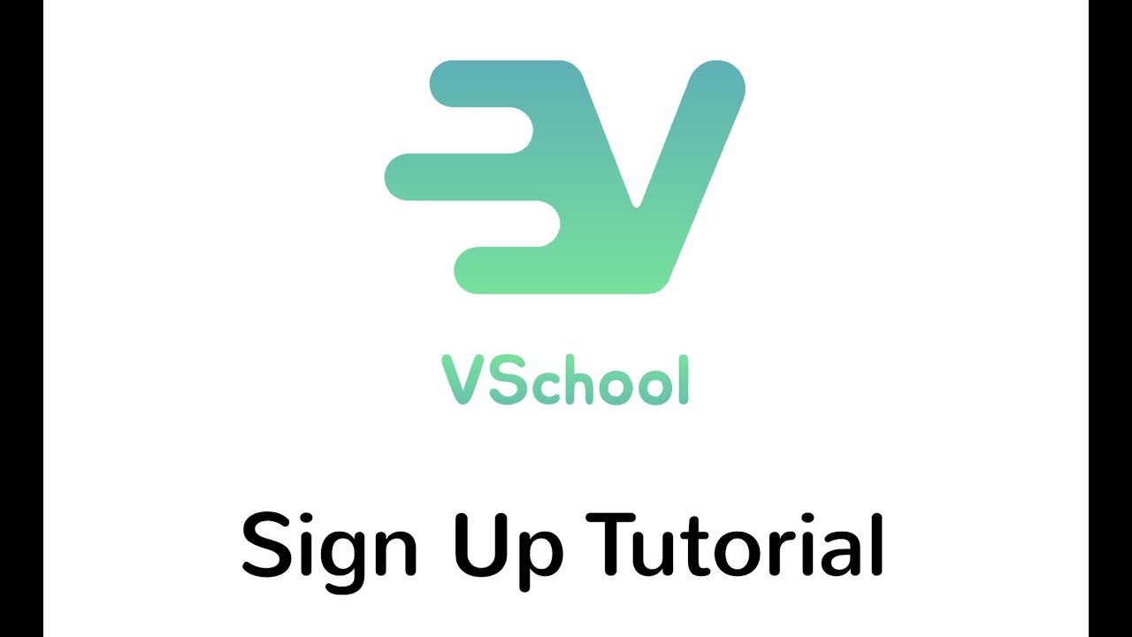 VSchool Tutorial - Sign up & get started - YouTube
