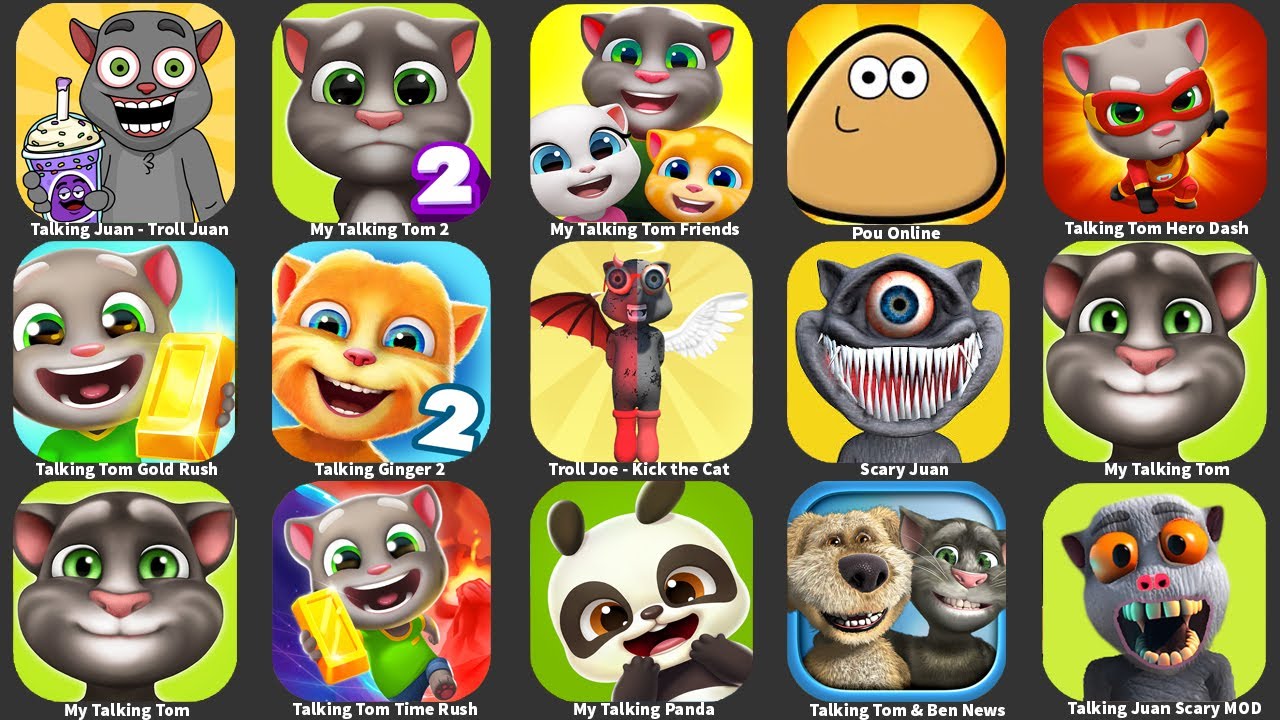 Talking Juan - Troll Juan,My Talking Tom 2,My Talking Tom Friends ,Pou ...