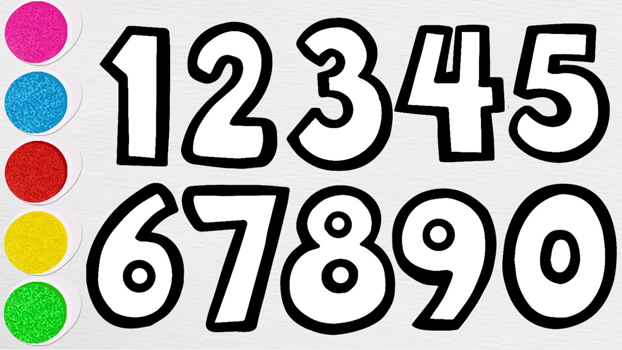How to Draw Numbers 0 to 9 | Easy and Satisfying Step-by-Step Tutorial ...