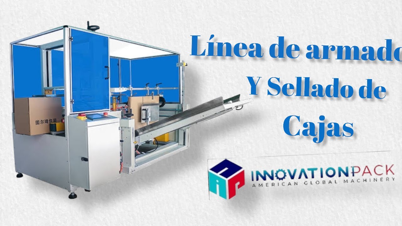 Linea de armado de cajas - YouTube