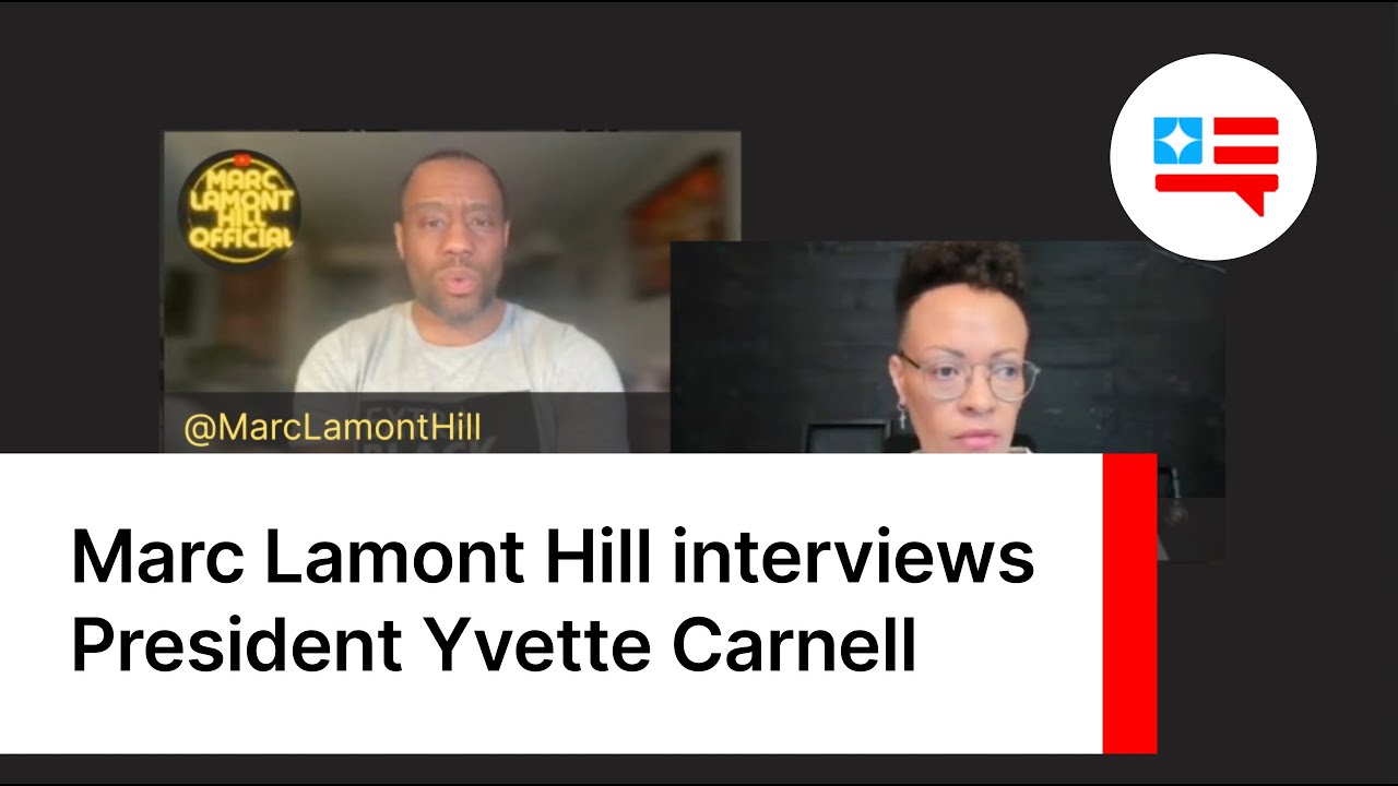 Marc Lamont Hill Interviews Yvette Carnell about ADOS Reparations - YouTube