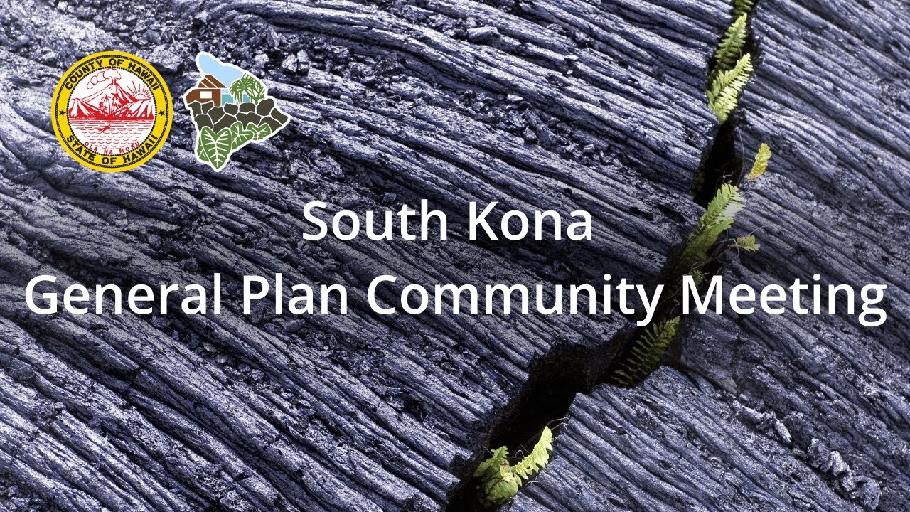 South Kona General Plan Community Meeting - September 17, 2024 - YouTube
