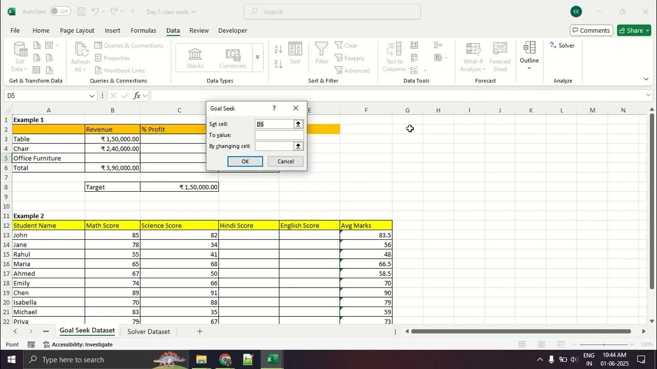 Excel Lecture 9 | What if Analysis | NMD Pvt Ltd. Data Analytics Courses, Pune | DA3 Morning ...