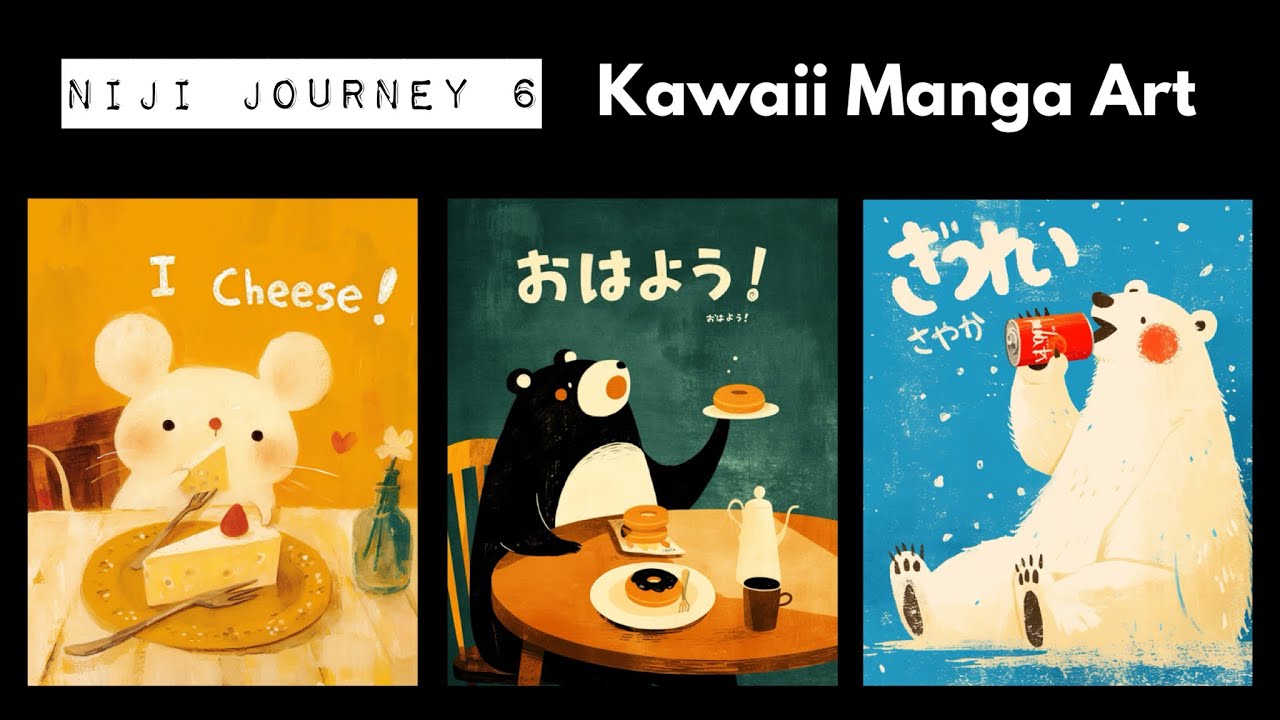 Kawaii Manga art using Niji Journey 6 - YouTube