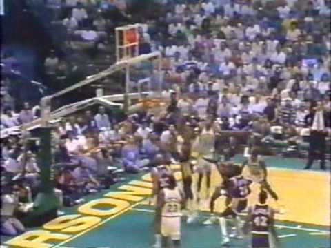 NBA on CBS - 1989 Western Semifinals Game Four - LA Lakers @ Seattle (1 ...