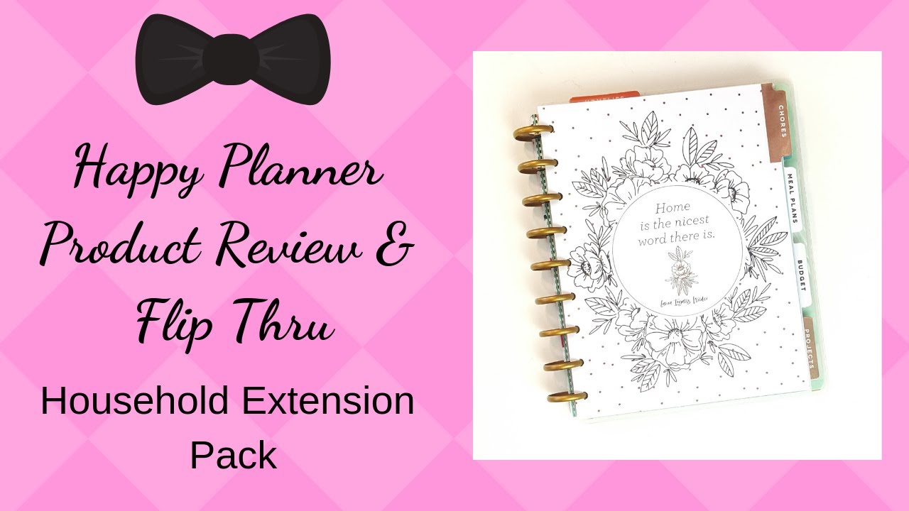 Happy Planner Household Extension Pack | Planner Flip Thru | Product ...