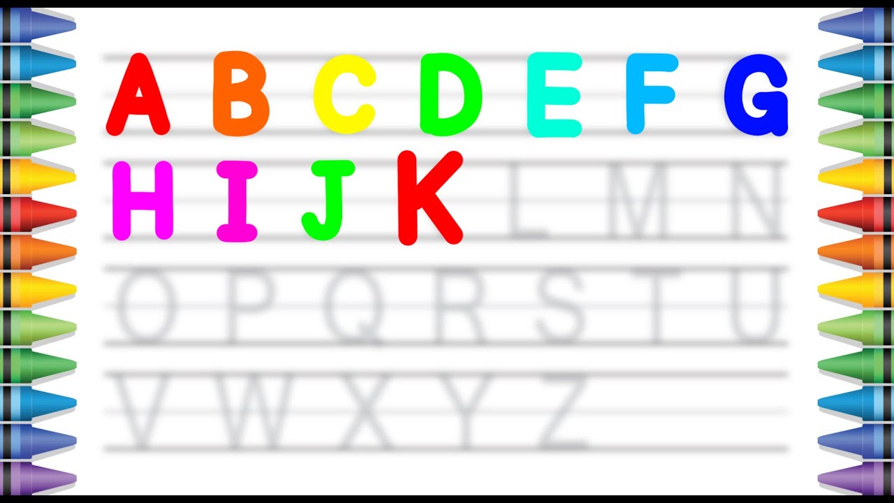 알파벳 놀이 유아와 어린이를 위한 Alphabet 대문자 A부터 Z까지 따라 쓰기 Write Alphabet A To Z