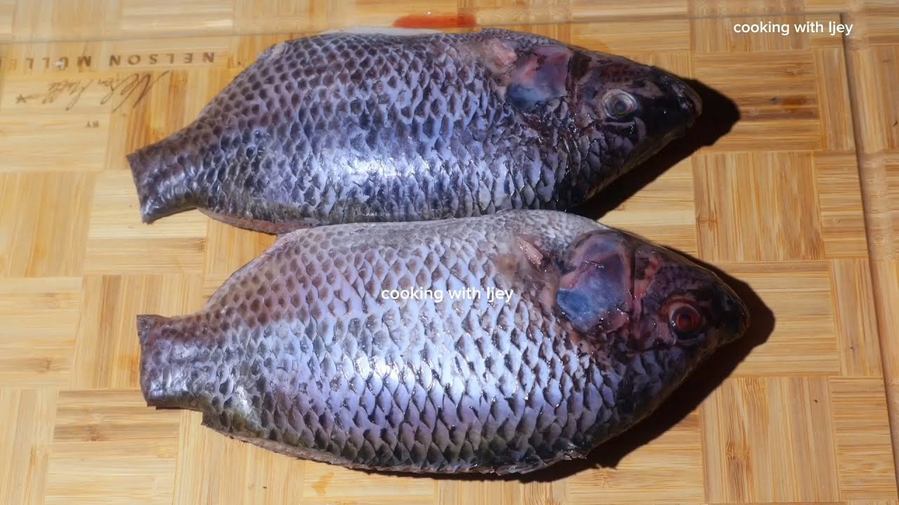 ASMR COOKING HOW TO PREPARE TILAPIA FISH BEFORE FRYING - YouTube