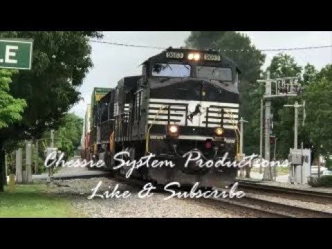 [NS]9663 D9-40CW,2552 SD70,2564 SD70 Leads NS 217 NB W/A Screaming Nathan P3 Through Thomasville ...