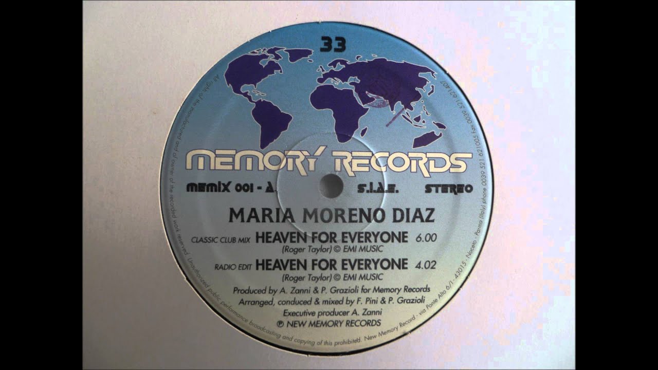 Maria Moreno Diaz - Heaven For Everyone - YouTube