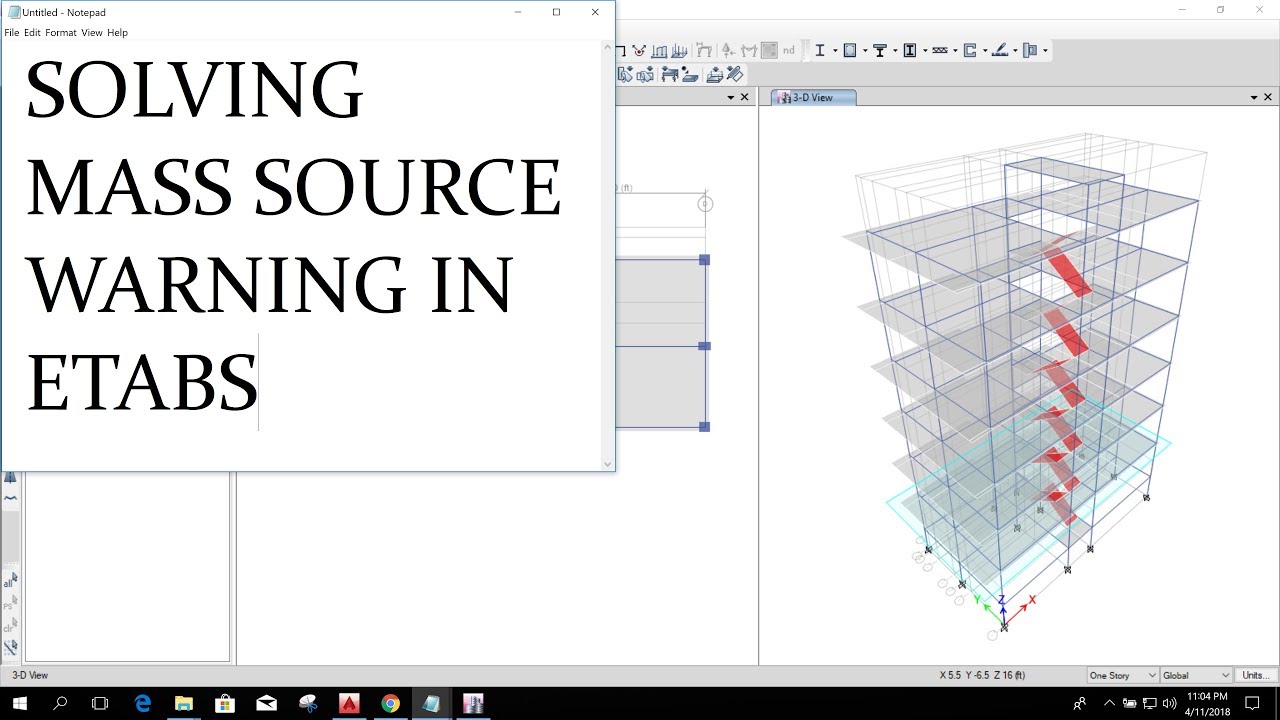 What is Mass Source | Solving Mass Source Warning in Etabs - YouTube