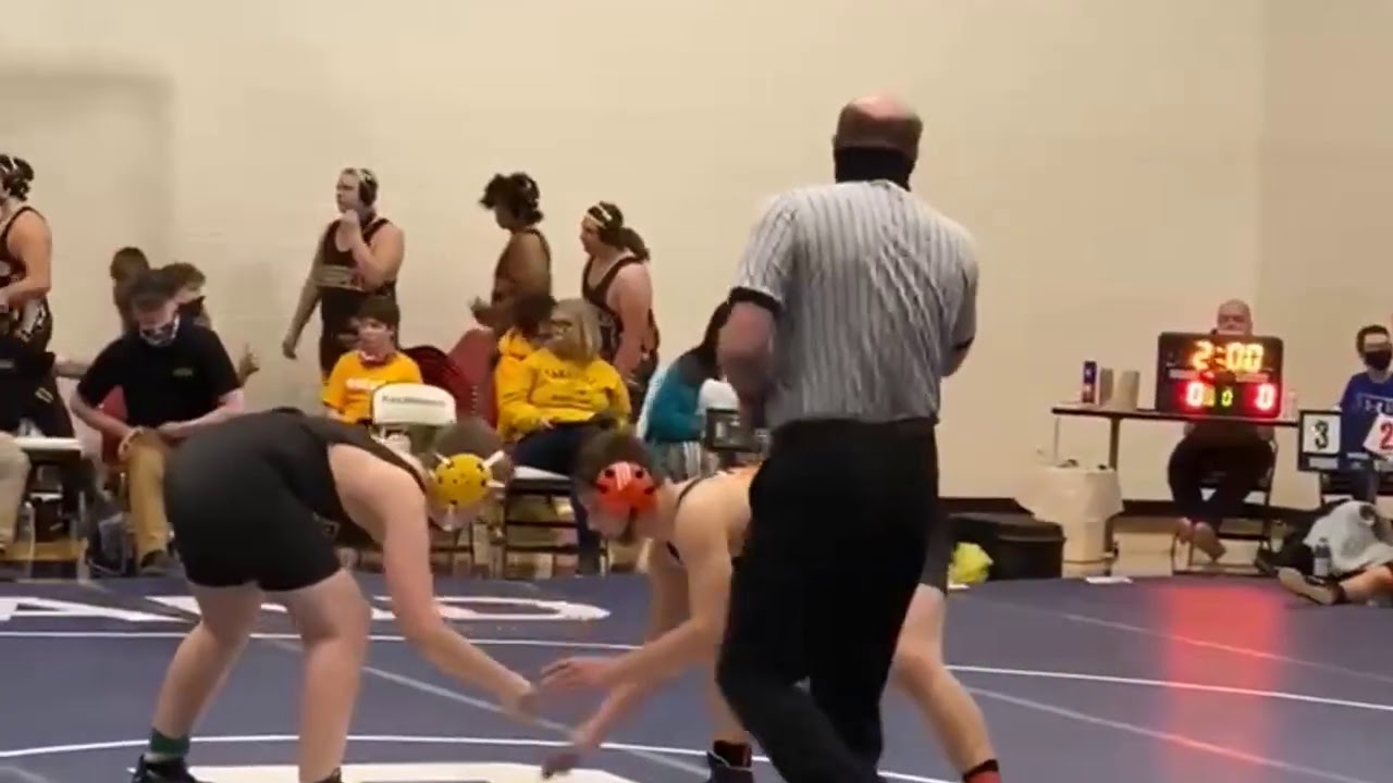 See record-setting 4-second pin by Alma High School junior Jacob Munger ...