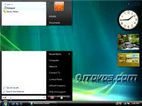 Microsoft Vista - User Interface Tour - YouTube