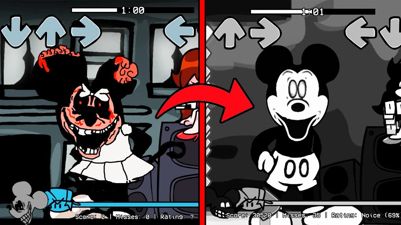 References in FNF VS Minnie Mouse | Part 15 - YouTube