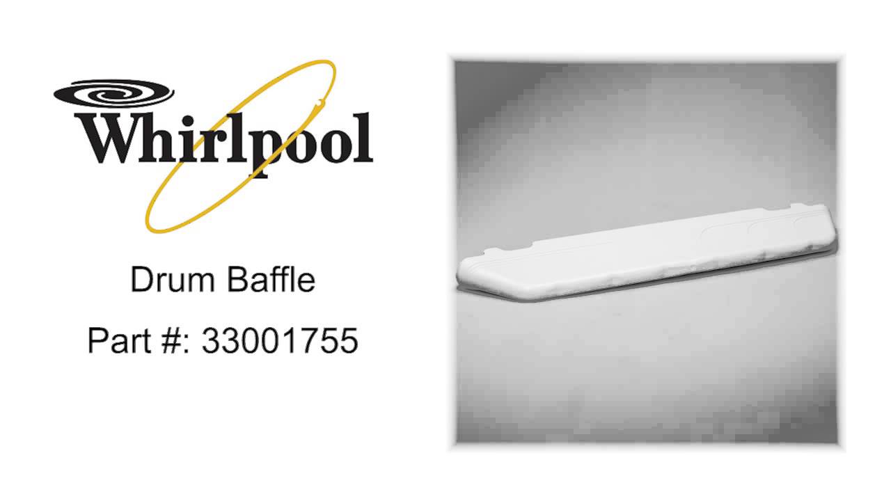 Whirlpool Drum Baffle Part #: 33001755 - YouTube