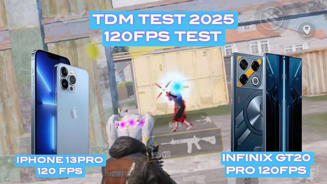 IPHONE 13 PRO VS INFINIX GT20 PRO | 120FPS TDM TEST 2025 | YUSUF PUBGM ...