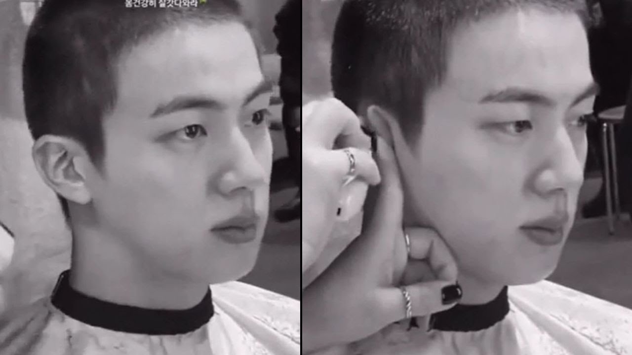 BTS's Jin went viral for shaving his head after being drafted into the ...