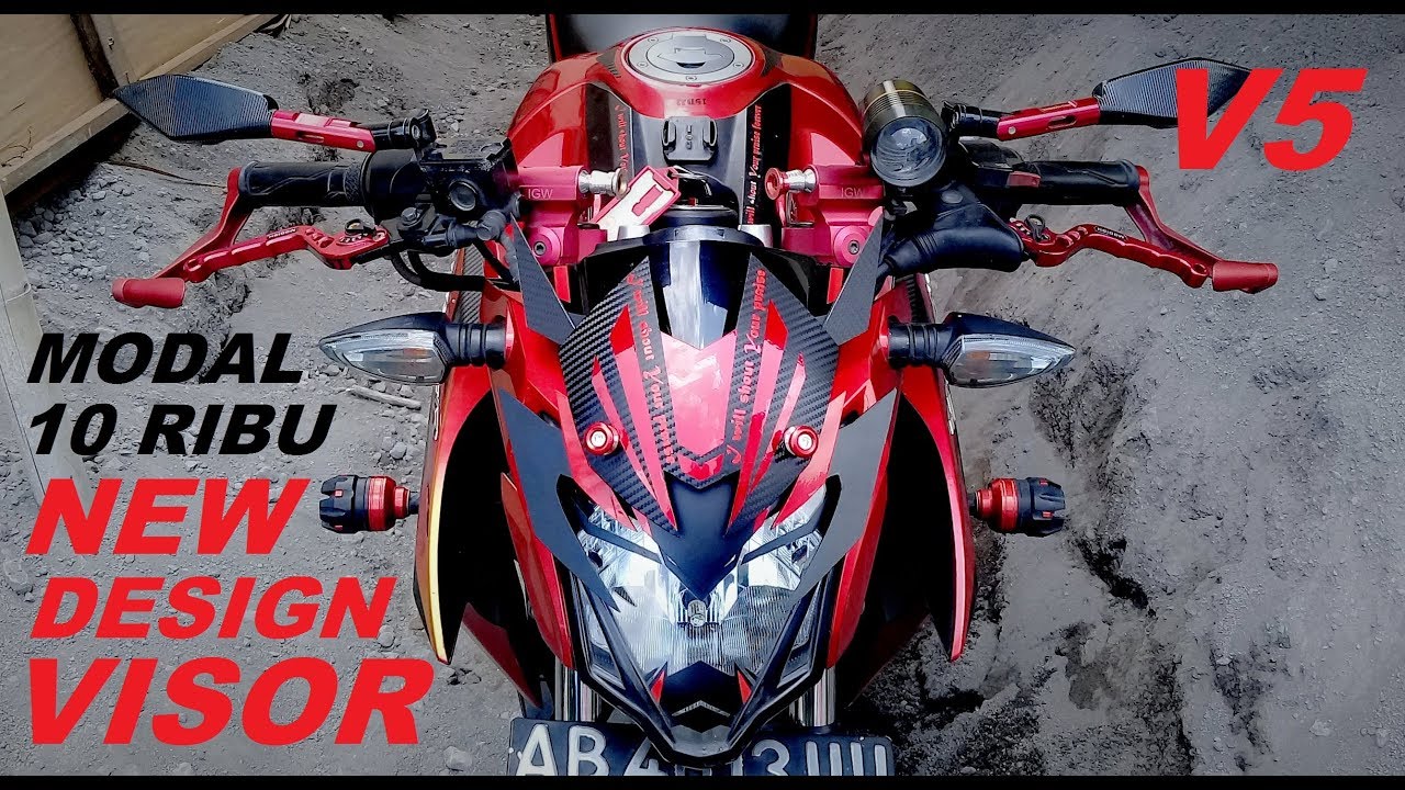 New Design Custom Visor VIXION fz150i - YouTube