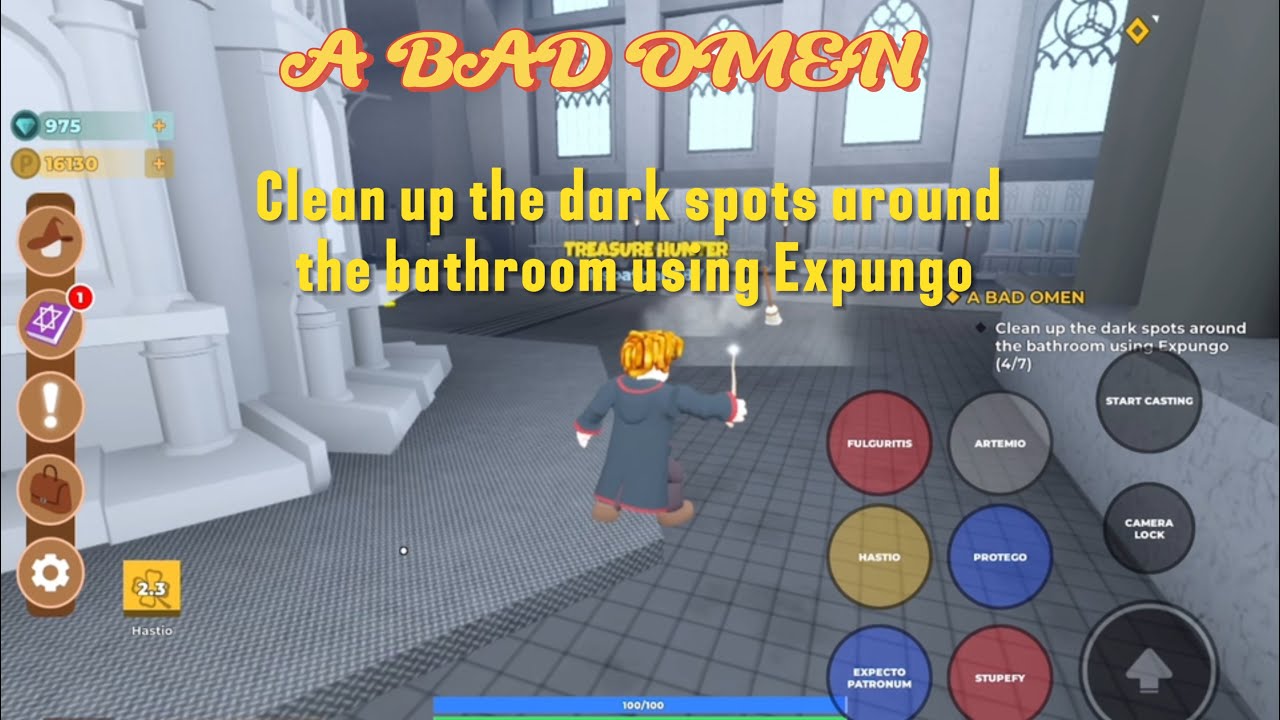 Ro wizard bathroom spots clean new quest in Roblox - YouTube