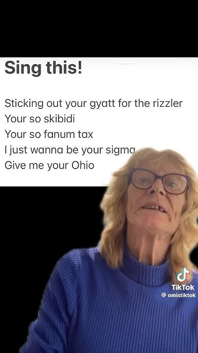 Grandma sings sticking out your gyatt for the rizzler 2! #shorts - YouTube