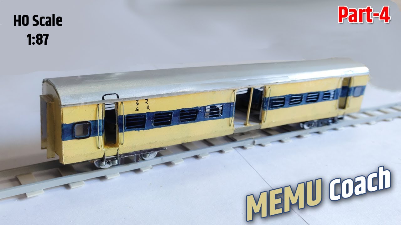 Making Local Train Model From Cardboard | MEMU Train Model | Coach ...