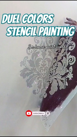 Duel Color Stencil Design/How To Make Stencil @SrhomepaintWorks #design ...