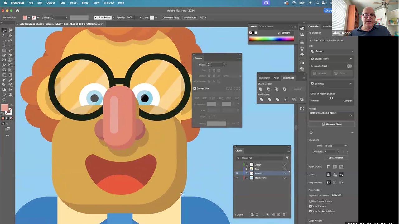 Demo-Adding Light and Shadow to Simple Shape Characters in Adobe ...